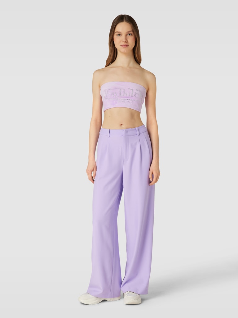 Von Dutch Bandeautop met logoprint met strass-steentjes, model 'SWAY ...