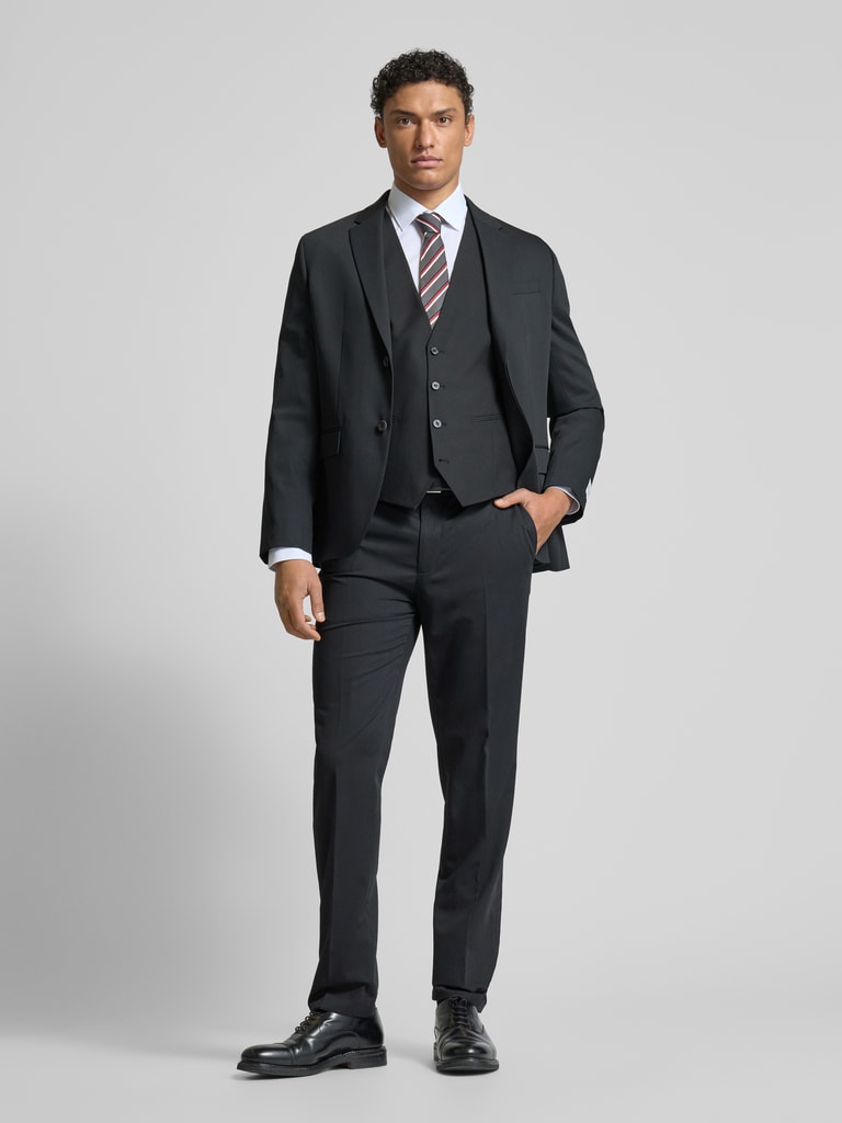 HECHTER PARIS Anzugweste mit Knopfleiste und Schurwoll-Anteil (black) online kaufen