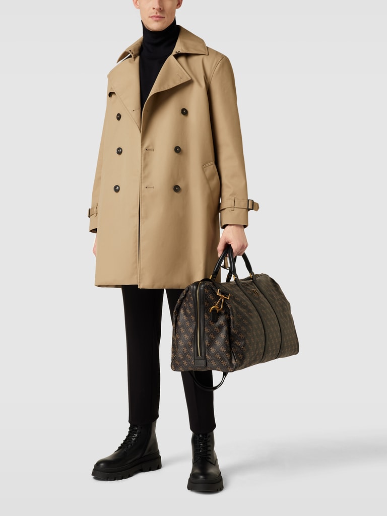 Guess Weekender mit Allover-Logo (dunkelbraun) online kaufen