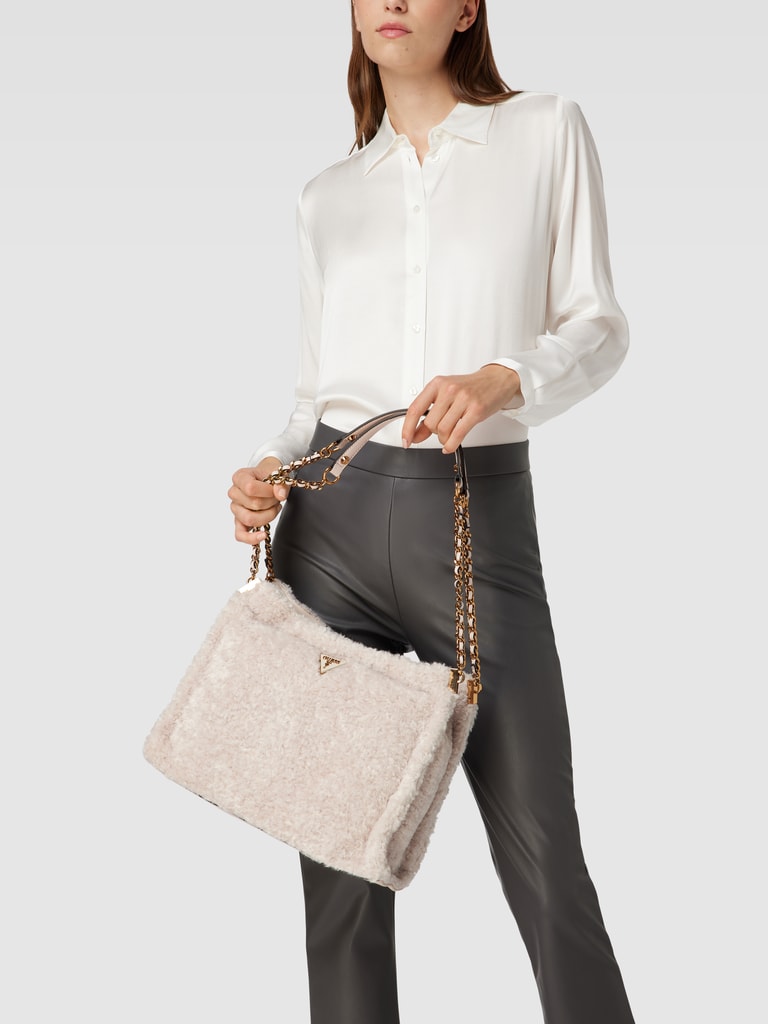 Guess Handtas van teddy in steengrijs online kopen | P&C