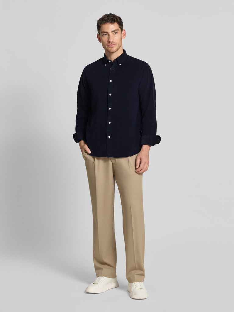 SELECTED HOMME Regular fit ribcordoverhemd van puur katoen, model ...