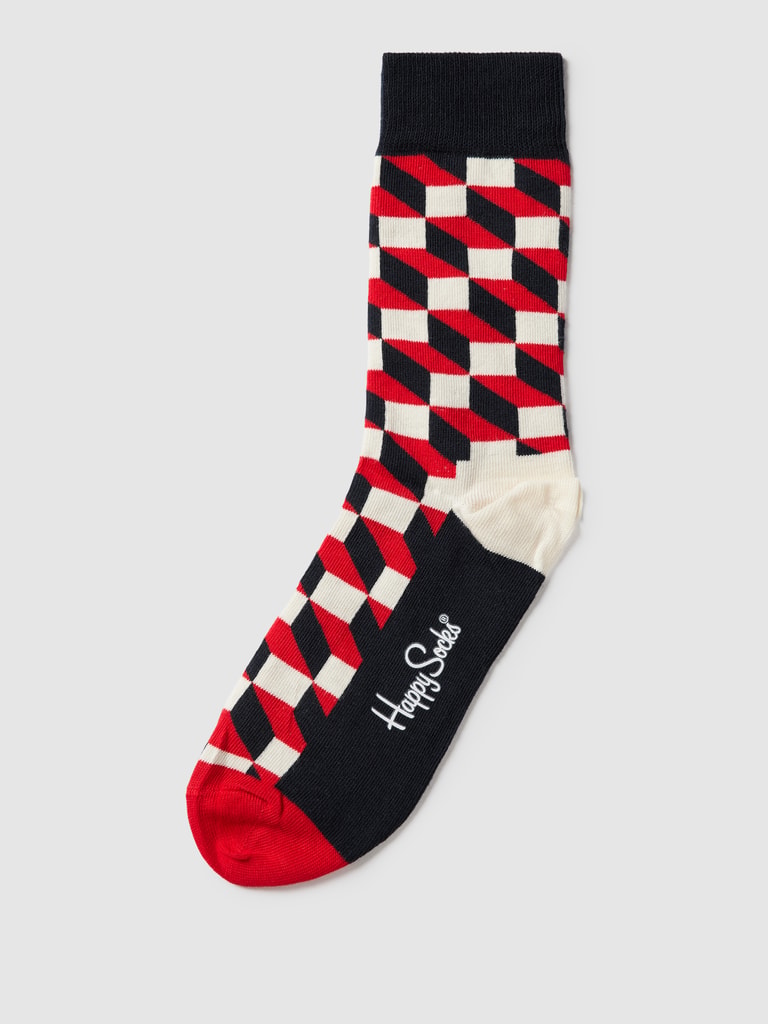 Happy Socks Socken mit Allover-Muster Modell 'FILLED OPTIC' (marine ...