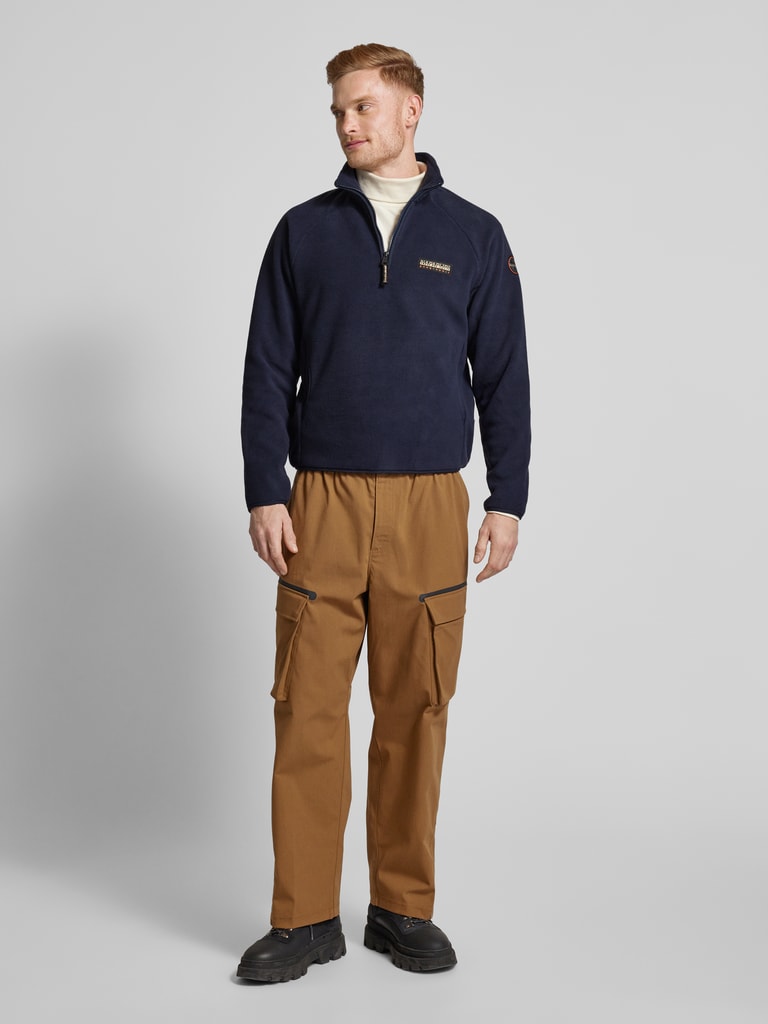 Napapijri Troyer mit Label-Patches Modell 'DOLENT' (marine) online kaufen