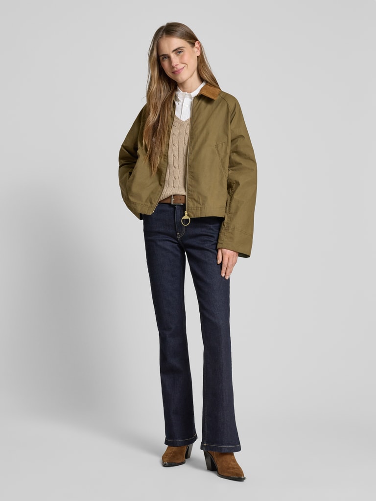 Barbour Jack met strookzakken, model 'CATLIN' in olijfgroen online ...