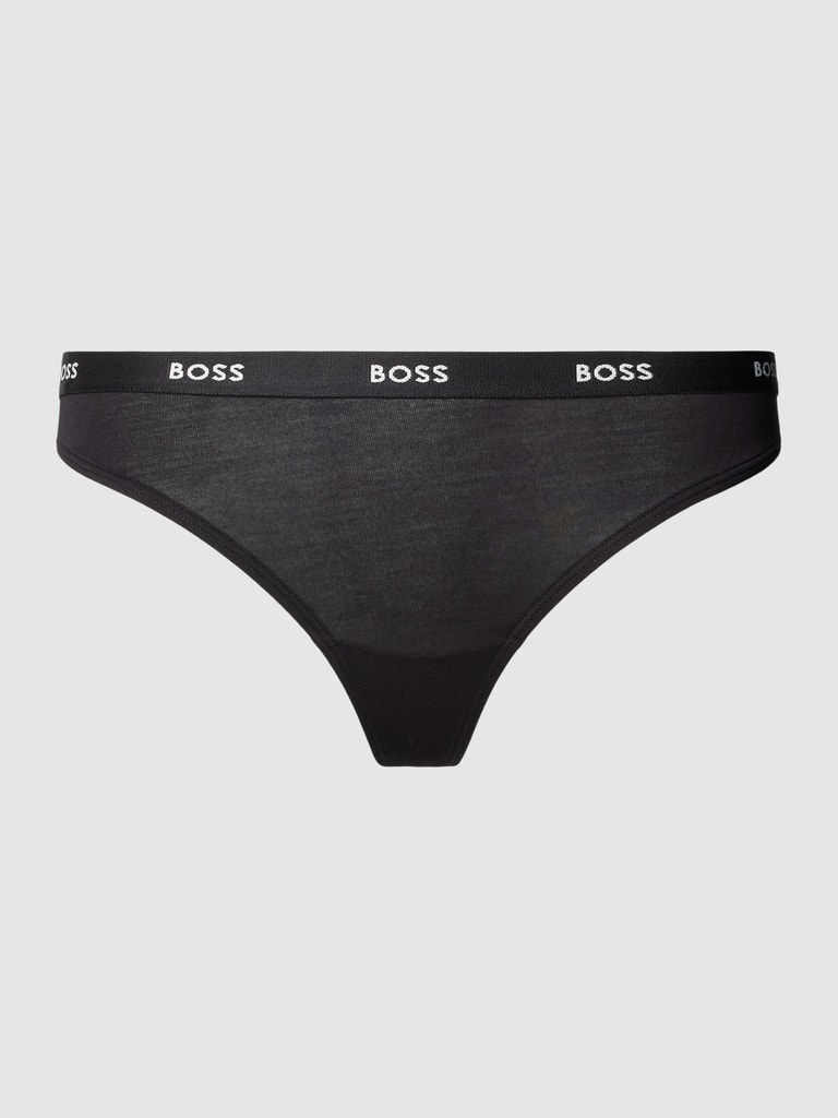 BOSS String met elastische band met logo in zwart online kopen | P&C