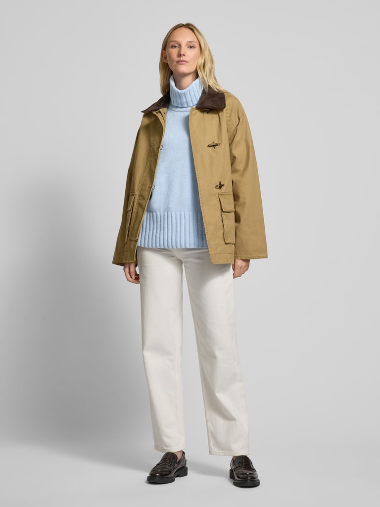 Barbour Gebreide coltrui, model 'Josephine' in lichtblauw online kopen ...