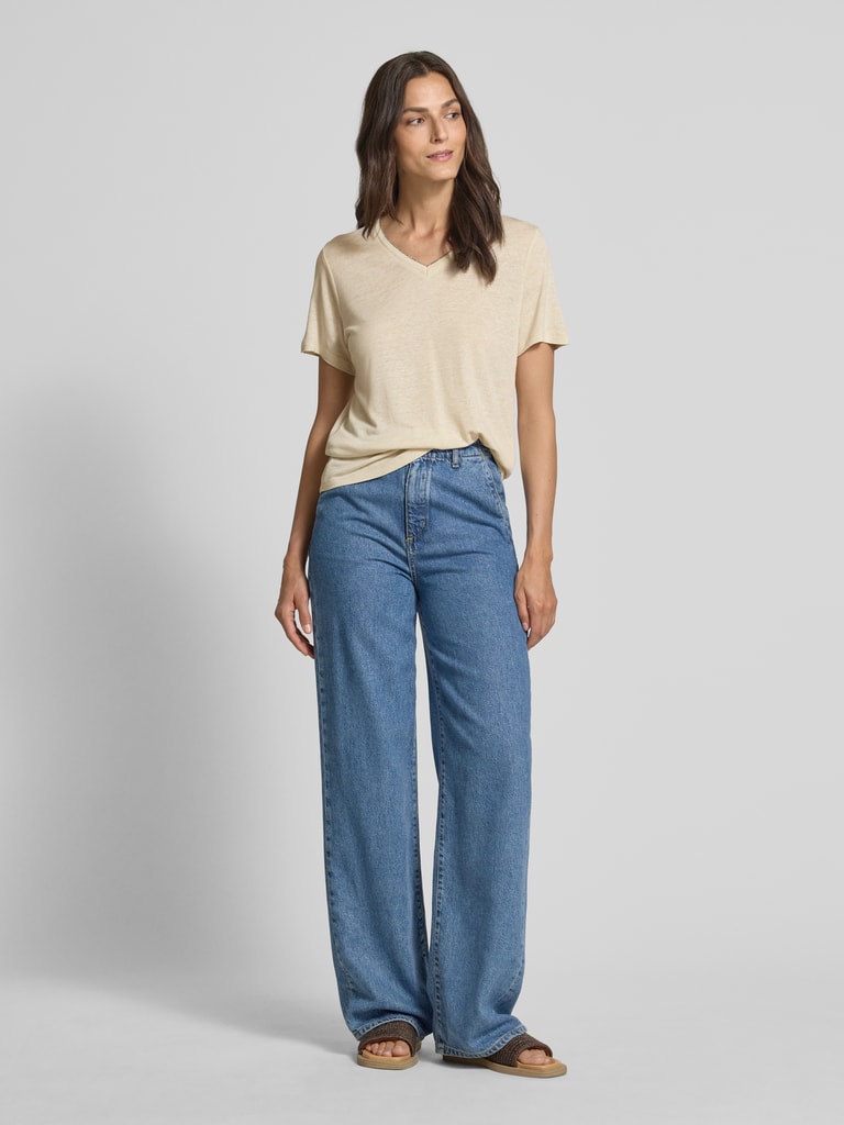 Soyaconcept T-Shirt aus Leinen-Viskose-Mix Modell 'EMEL' (beige) online ...