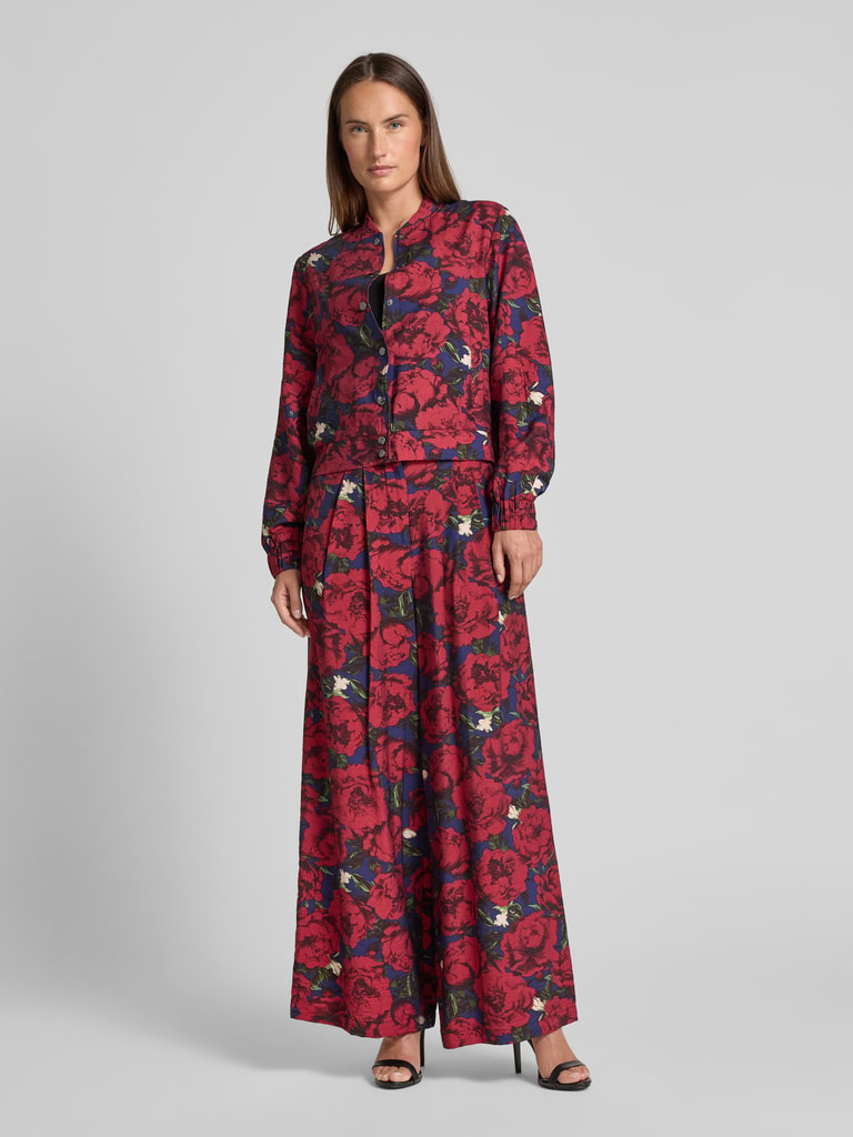 GUIDO MARIA KRETSCHMER WOMAN Wide fit stoffen broek van viscosemix ...
