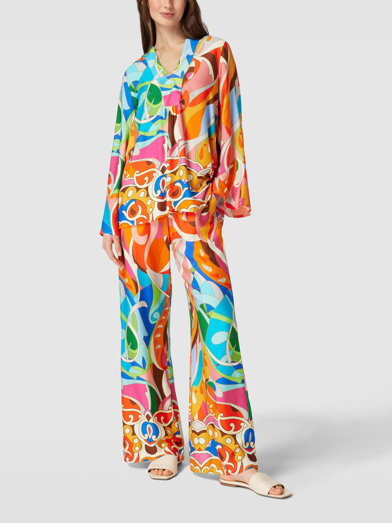 Risy & Jerfs Bluse mit Allover-Print Modell 'Catania' (orange) online ...