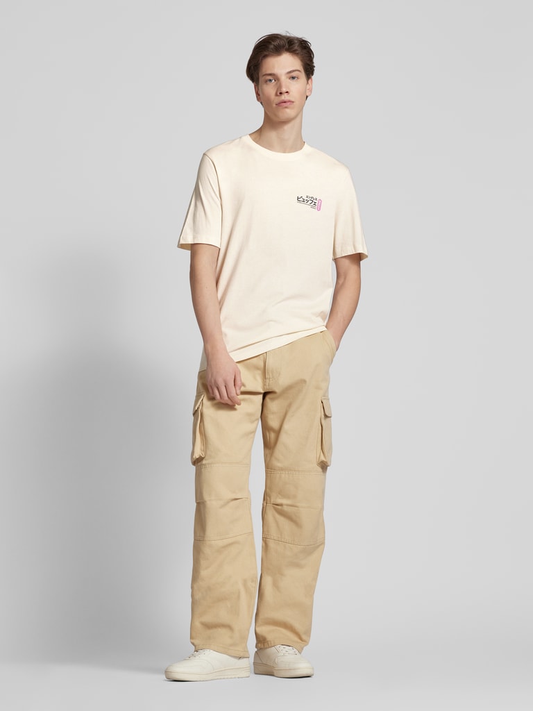 Jack & Jones T-Shirt mit Motiv-Print Modell 'RECIPE' (ecru) online kaufen