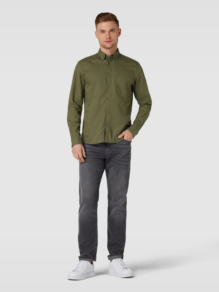 Marc O'Polo Regular Fit Freizeithemd mit Button-Down-Kragen (oliv ...