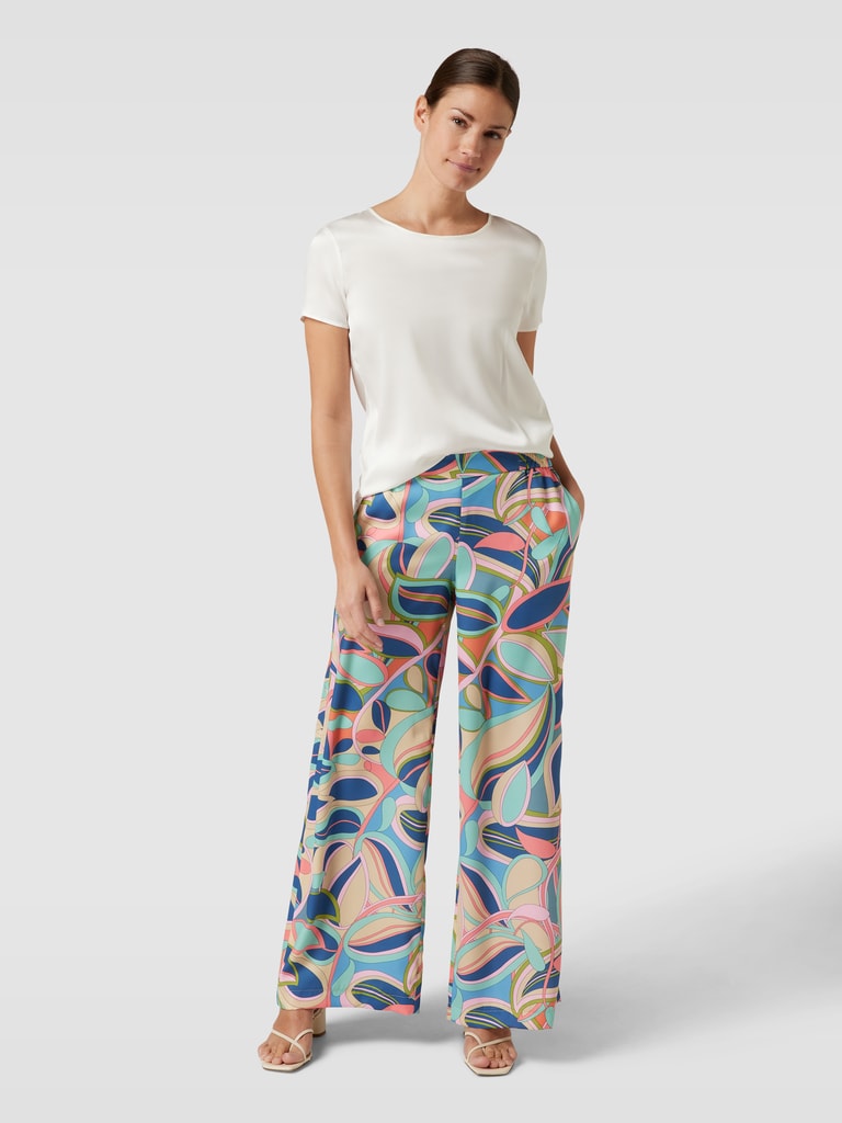 SEDUCTIVE Stoffen broek met all-over motief, model 'ROSANNE' in ...