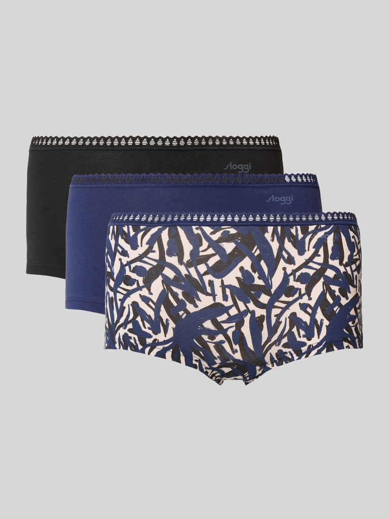 Sloggi Pants mit Label-Print im 3er-Pack Modell 'GO Crush' (blau ...