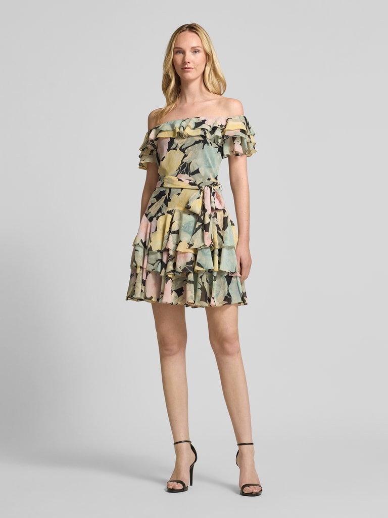 Lauren Ralph Lauren Minikleid mit Carmen-Ausschnitt Modell 'MAIBEL ...