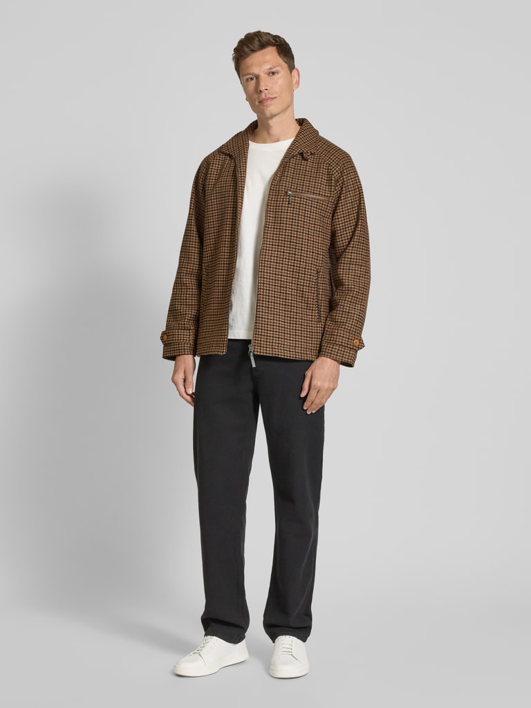 DEUS EX MACHINA Jacke mit Stehkragen und Ärmelriegeln (mittelbraun ...