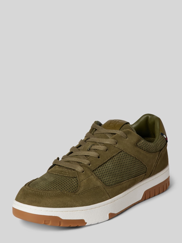 Tommy Hilfiger Sneaker mit Label-Detail Modell 'BASKET' (oliv) online ...