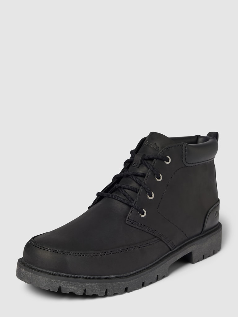 Clarks Desertboots van leer, model 'ROSSDALE' in zwart online kopen | P&C