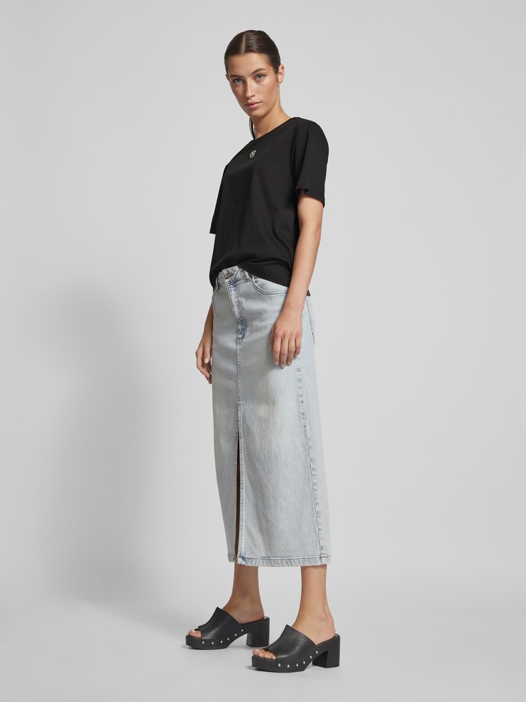 MSCH Copenhagen T-Shirt mit Label-Print Modell 'Melea' (black) online ...