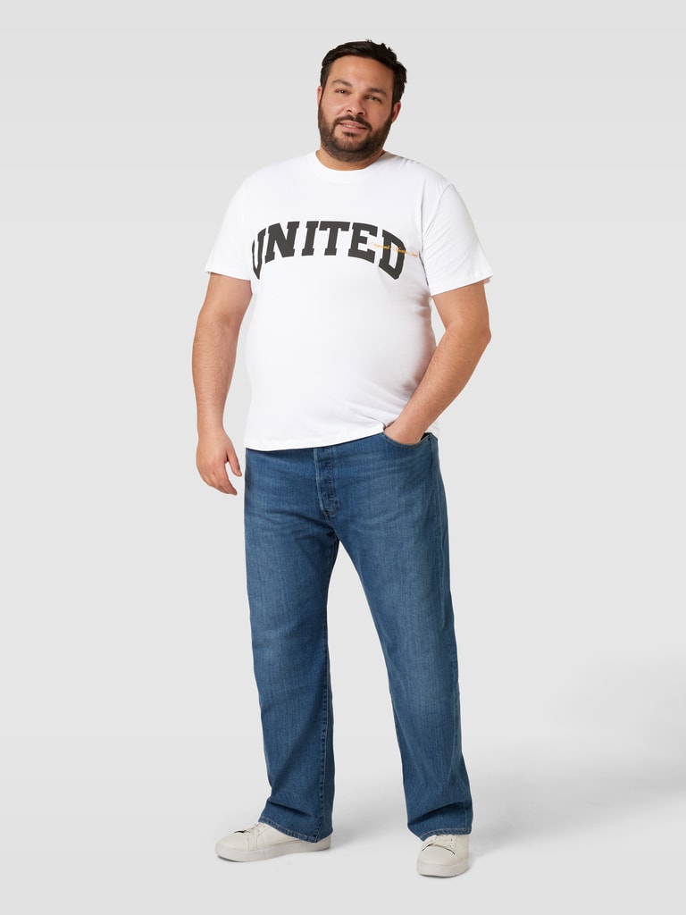 Jack & Jones Plus PLUS SIZE T-Shirt mit Motiv-Print (weiss) online kaufen