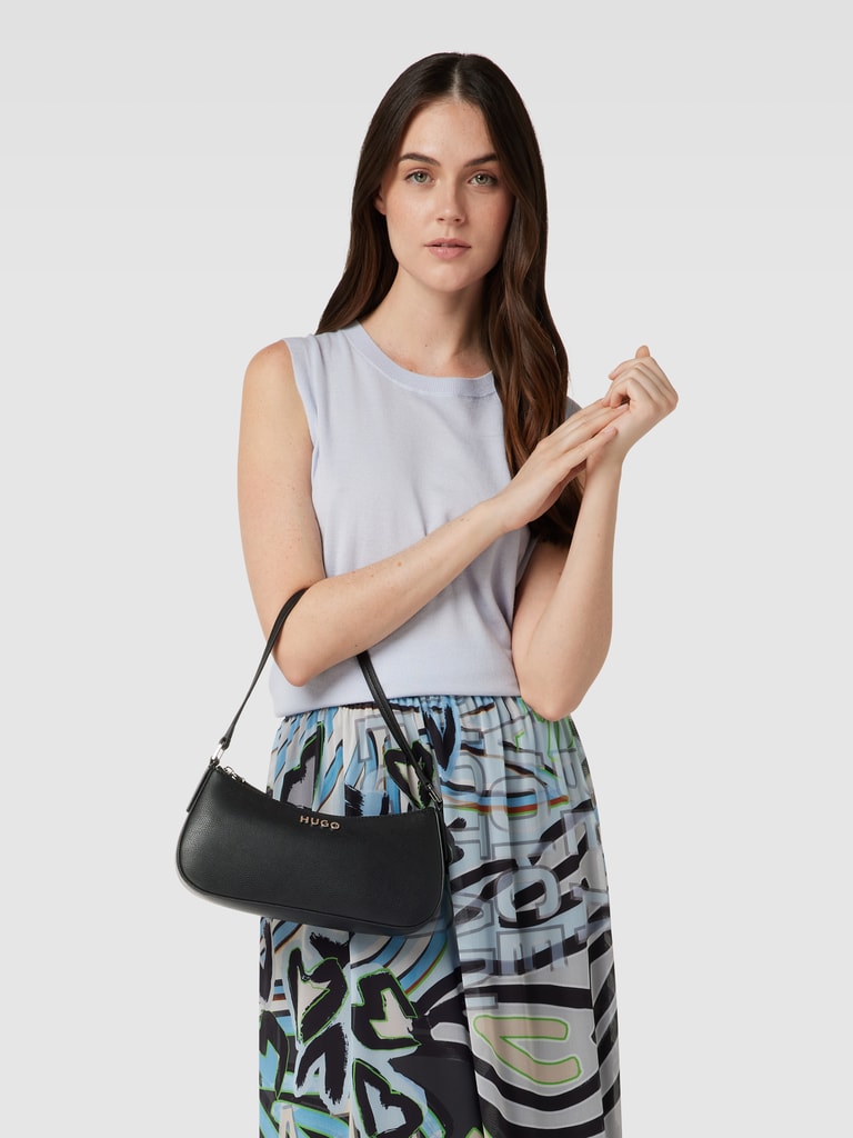 HUGO Hobo Bag mit Label-Applikation Modell 'CHRIS' (black) online kaufen