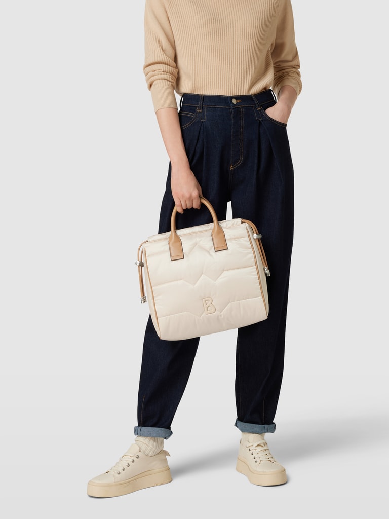 BOGNER Tote Bag mit Label-Applikation (sand) online kaufen