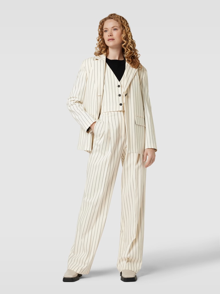 HUGO Cropped Weste aus Viskose-Mix Modell 'AURIS' (offwhite) online kaufen