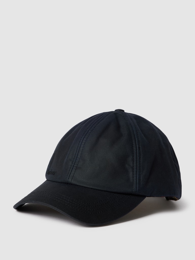 Barbour Pet met labelstitching in marineblauw online kopen | P&C