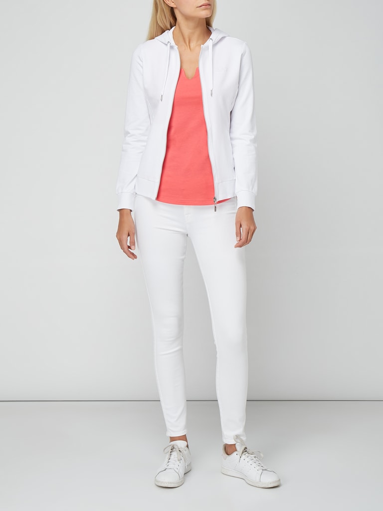 EA7 Emporio Armani Top met logoprints in felroze online kopen | P&C