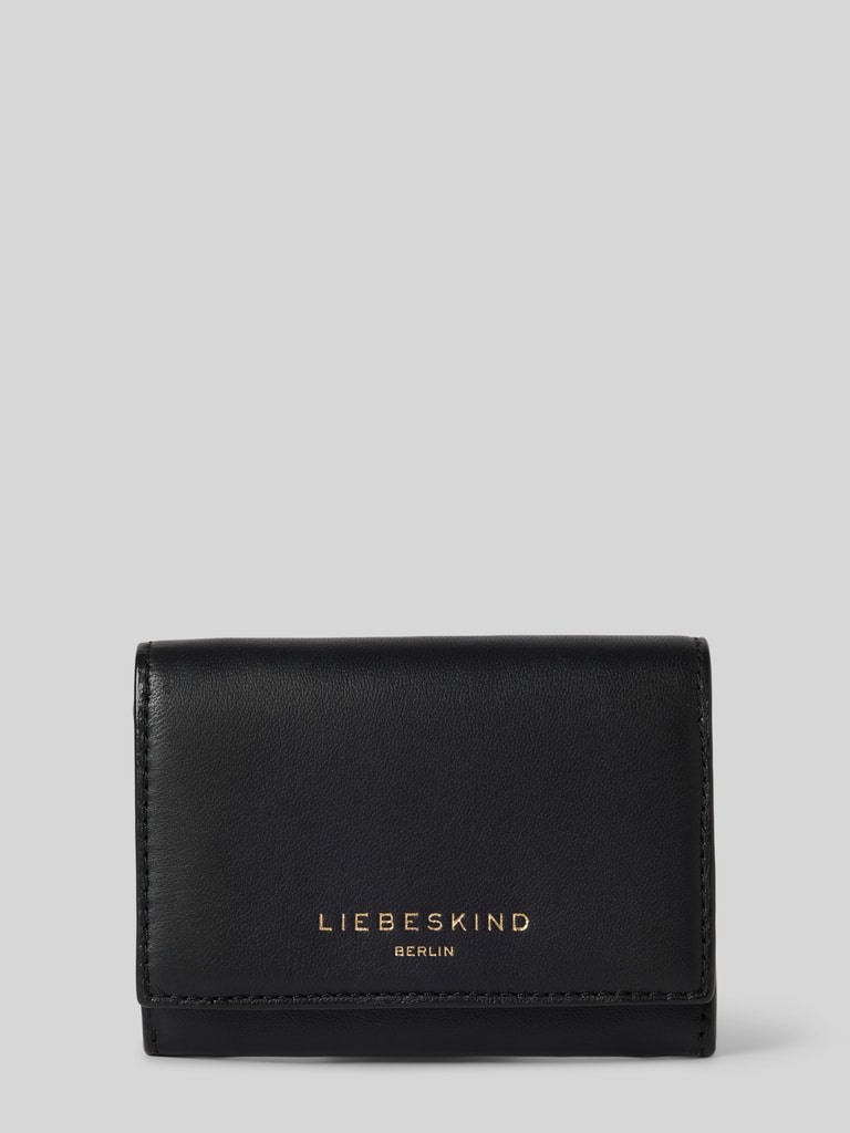 Kup online LIEBESKIND BERLIN Portfel skórzany z nadrukiem z logo model ...