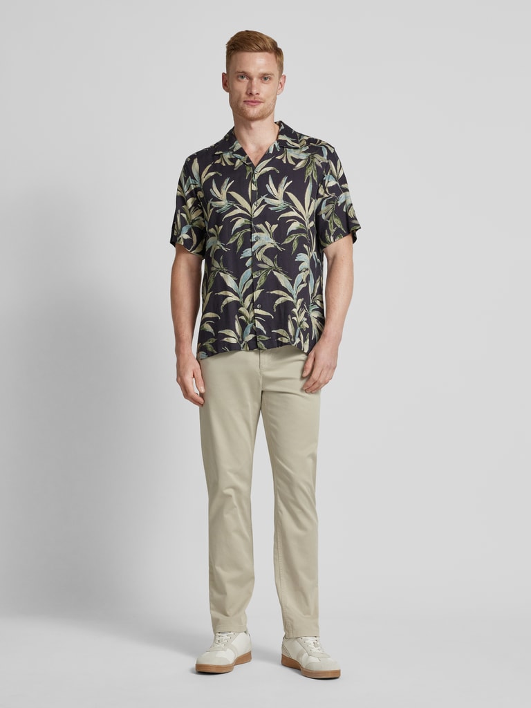 BOSS Orange Tapered fit chino met riemlussen in beige online kopen | P&C