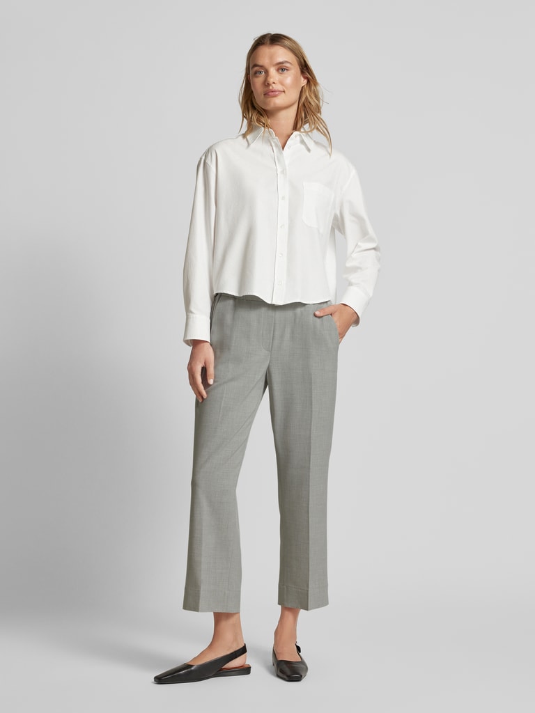 OPUS Regular Fit Stoffhose mit verkürztem Schnitt Modell 'Melosi ...