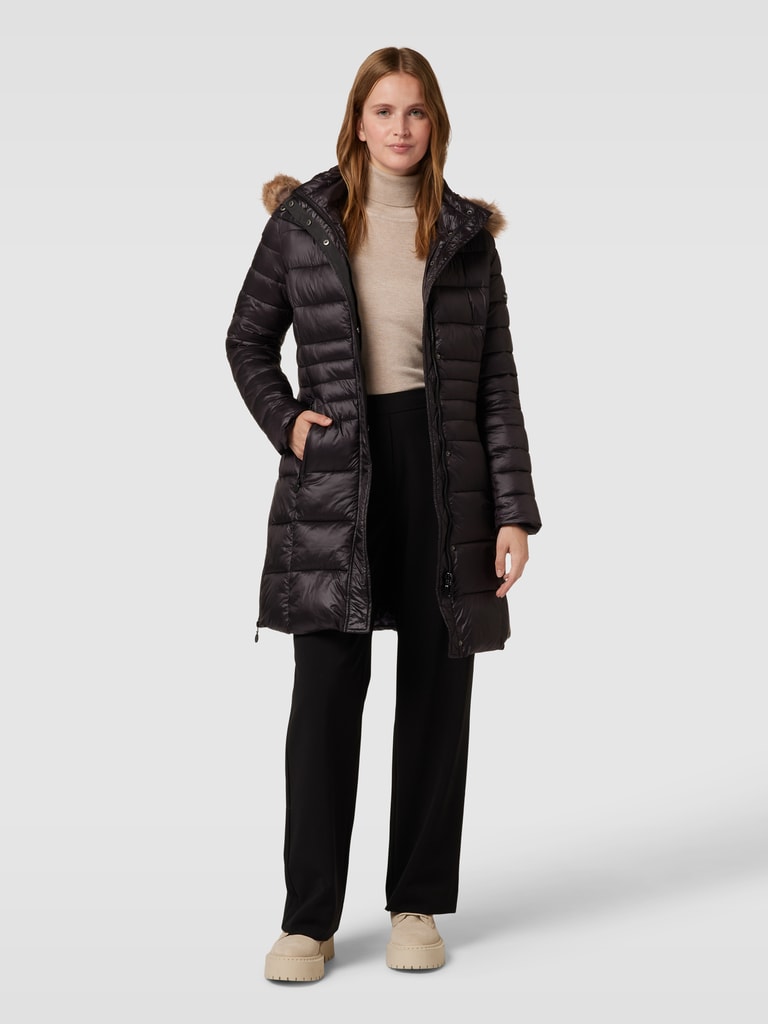 Frieda & Freddies Steppjacke mit Label-Detail (black) online kaufen