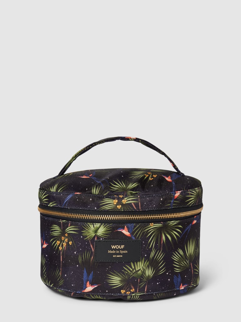 WOUF Make-uptasje met all-over motief, model 'Paradise' in marineblauw ...