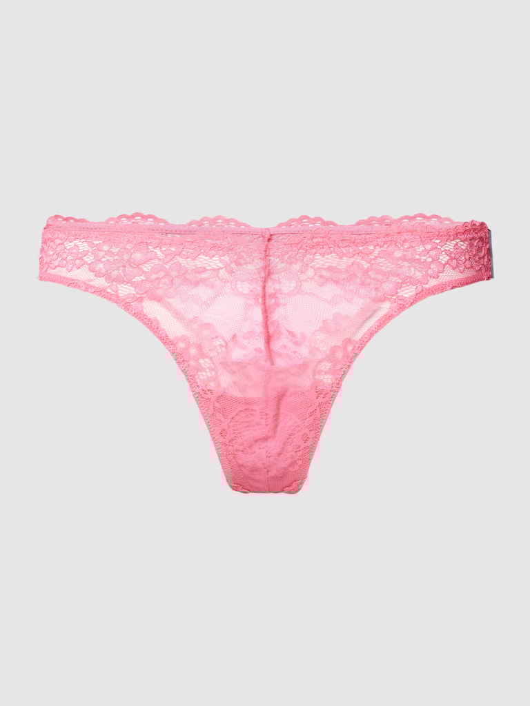 Guess String van gebloemd kant, model 'BELLE' in felroze online kopen | P&C