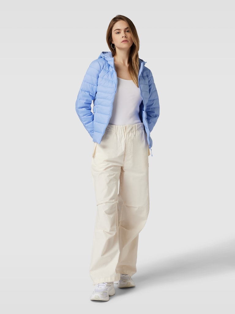 Only Steppjacke in unifarbenem Design Modell 'TAHOE' (hellblau) online ...