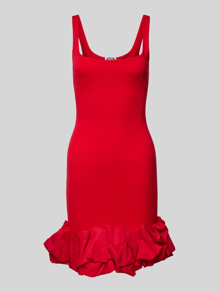 Amy Lynn Cocktailjurk met vierkante hals, model 'Ally' in rood online ...