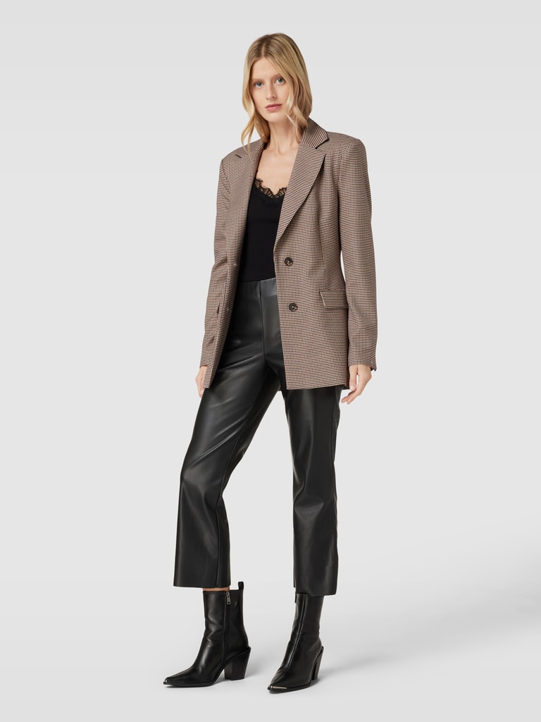 Smith and Soul Flared Hose in Leder-Optik (black) online kaufen