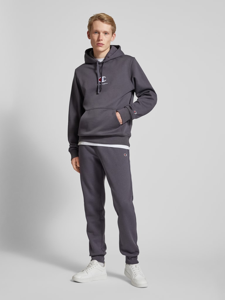 CHAMPION Hoodie mit Label-Stitching (anthrazit) online kaufen
