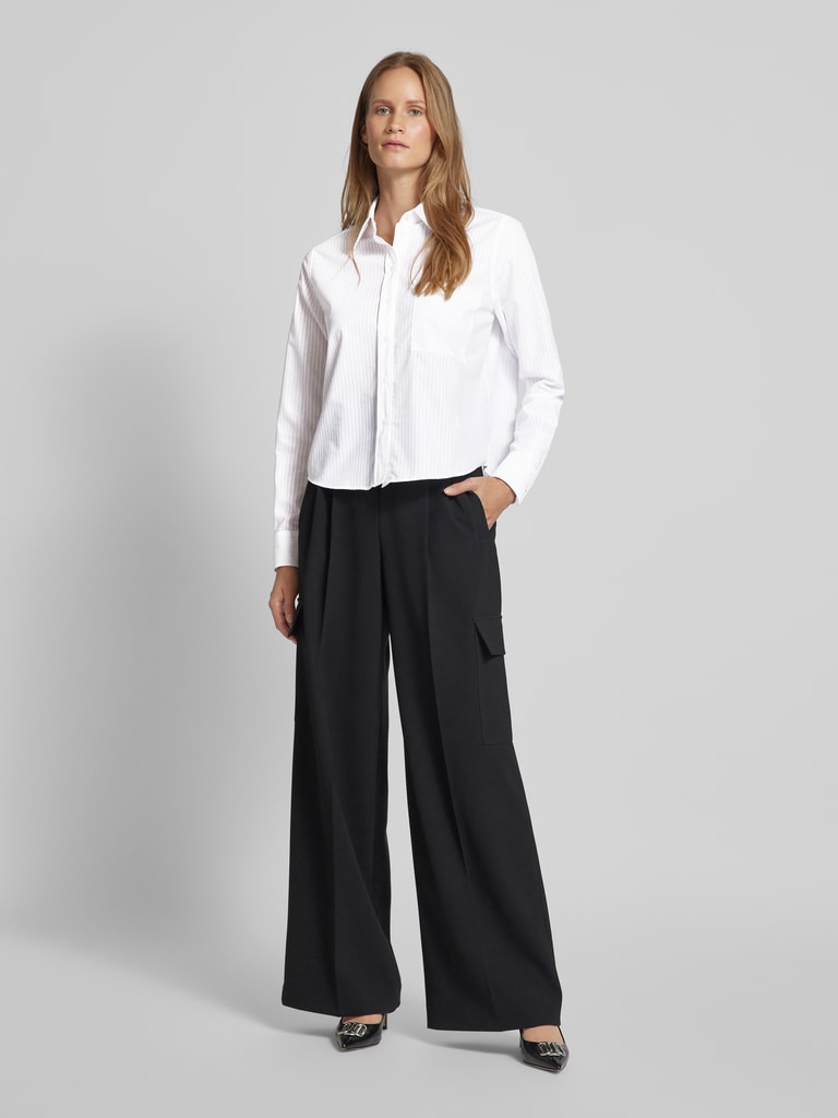 BOSS Hemdbluse mit Brusttasche Modell 'Brielle' (weiss) online kaufen