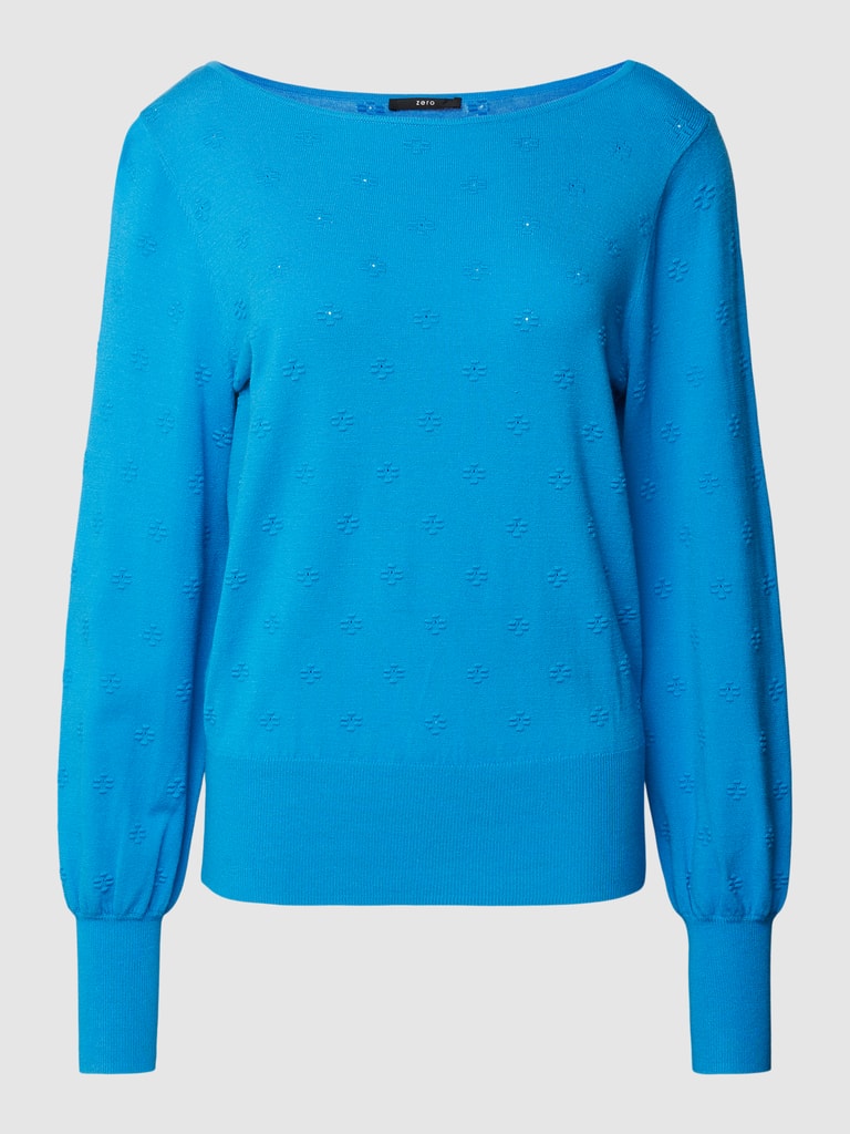 Zero Strickpullover mit Strukturmuster (hellblau) online kaufen