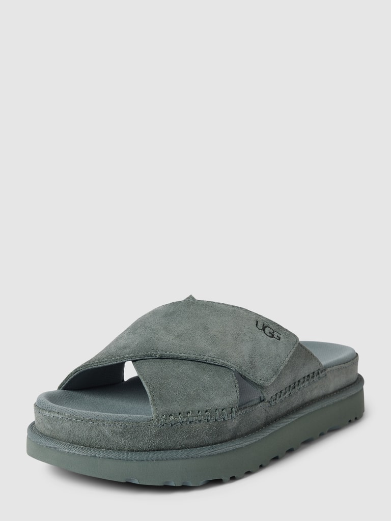 UGG Slides aus Leder Modell 'GOLDENSTAR' (petrol) online kaufen