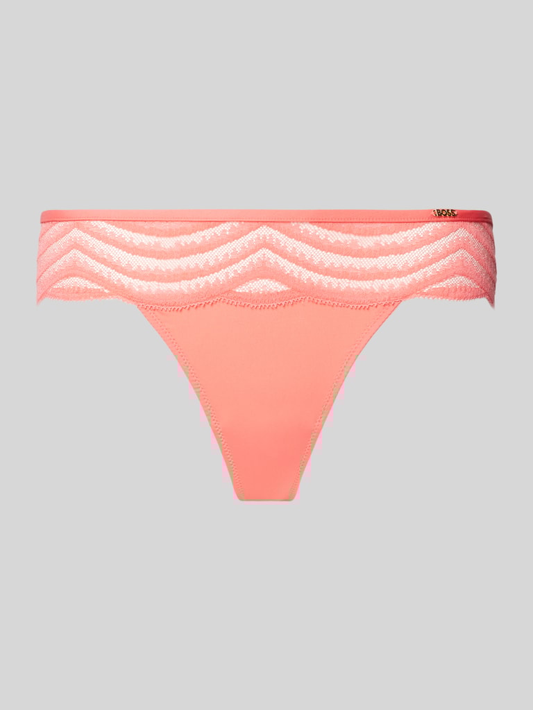 BOSS String met labelapplicatie in zalm online kopen | P&C