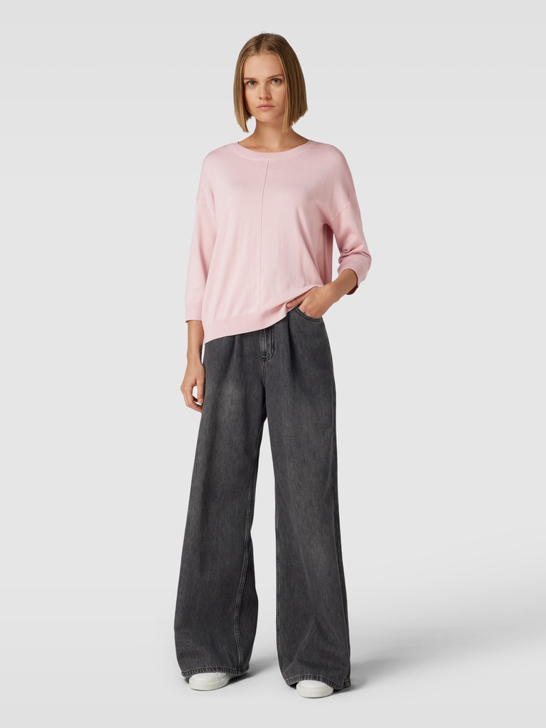 comma Casual Identity Strickpullover mit 3/4-Arm (rose) online kaufen
