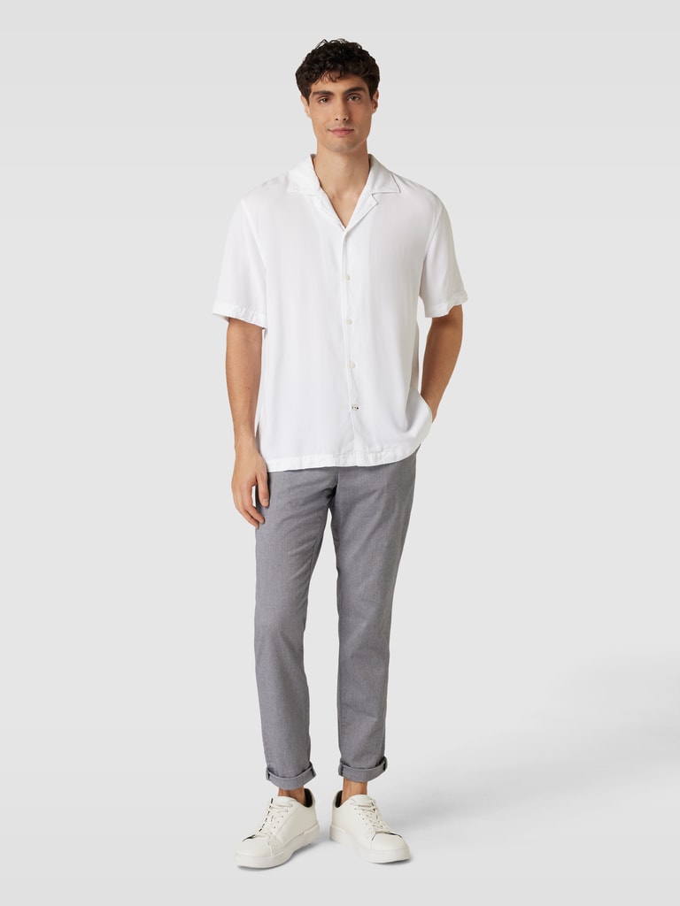 JOOP! Jeans Broek met labeldetails, model 'Matthew' in marineblauw ...