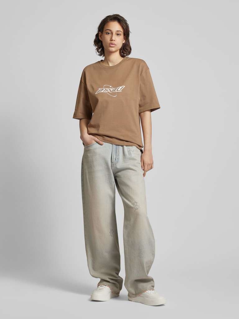 Review X MATW T-Shirt mit Label-Print - MATW X Review (taupe) online kaufen