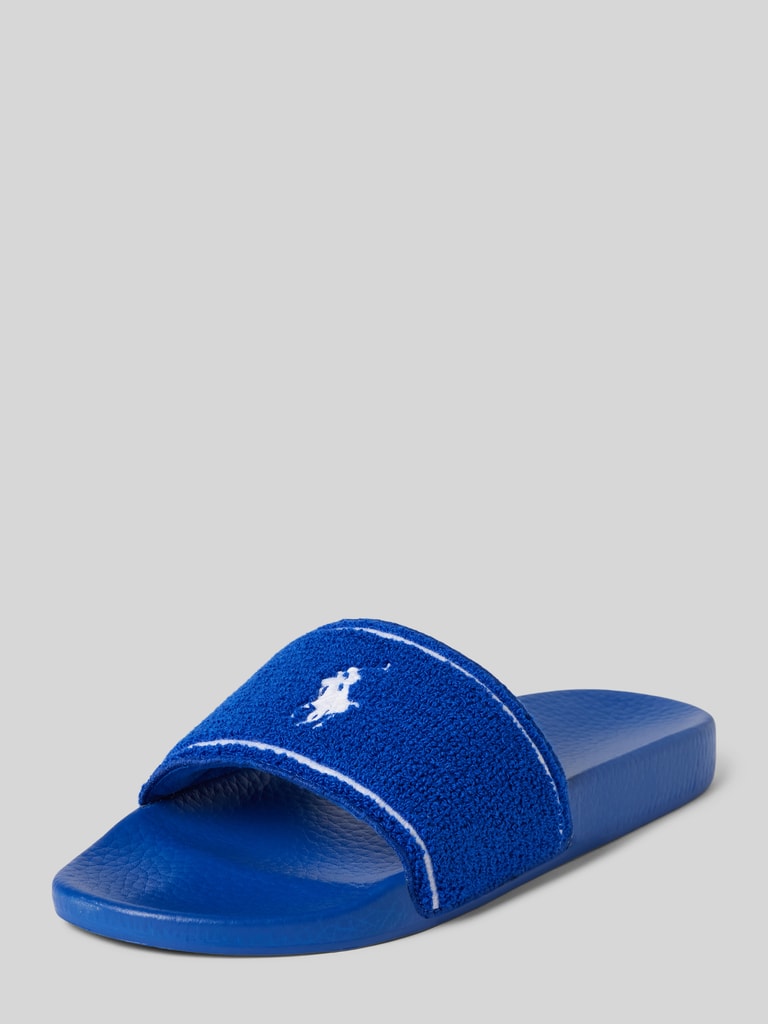 Polo Ralph Lauren Slides mit Logo-Stitching (royal) online kaufen