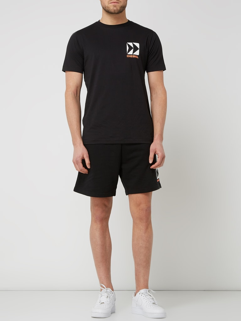 Diesel T-Shirt mit Logo-Details (schwarz) online kaufen