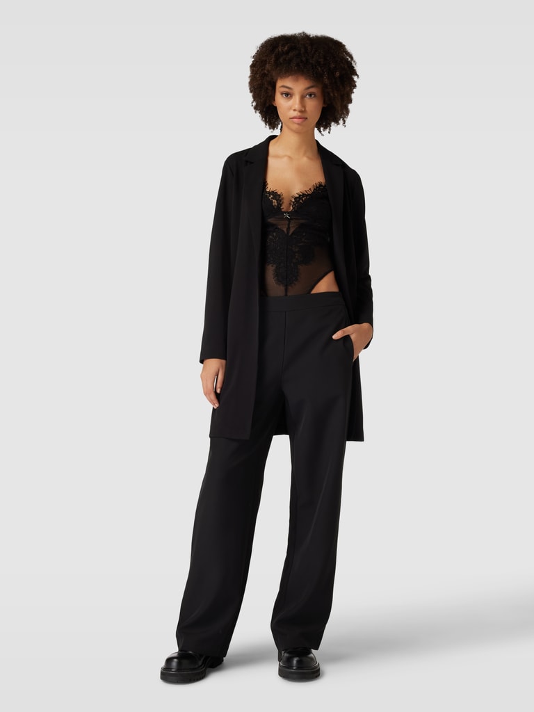 Pieces Stoffhose mit elastischem Bund Modell 'BOSSY' (black) online kaufen