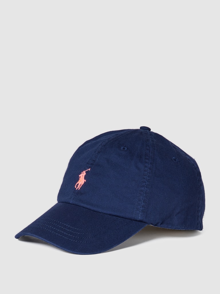 Polo Ralph Lauren Baseballpet met logostitching in donkerblauw online ...