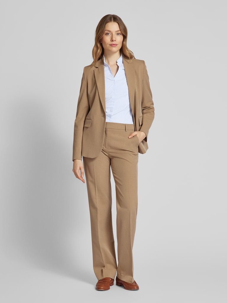 More & More Slim Fit Hemdbluse mit Stehkragen (bleu) online kaufen